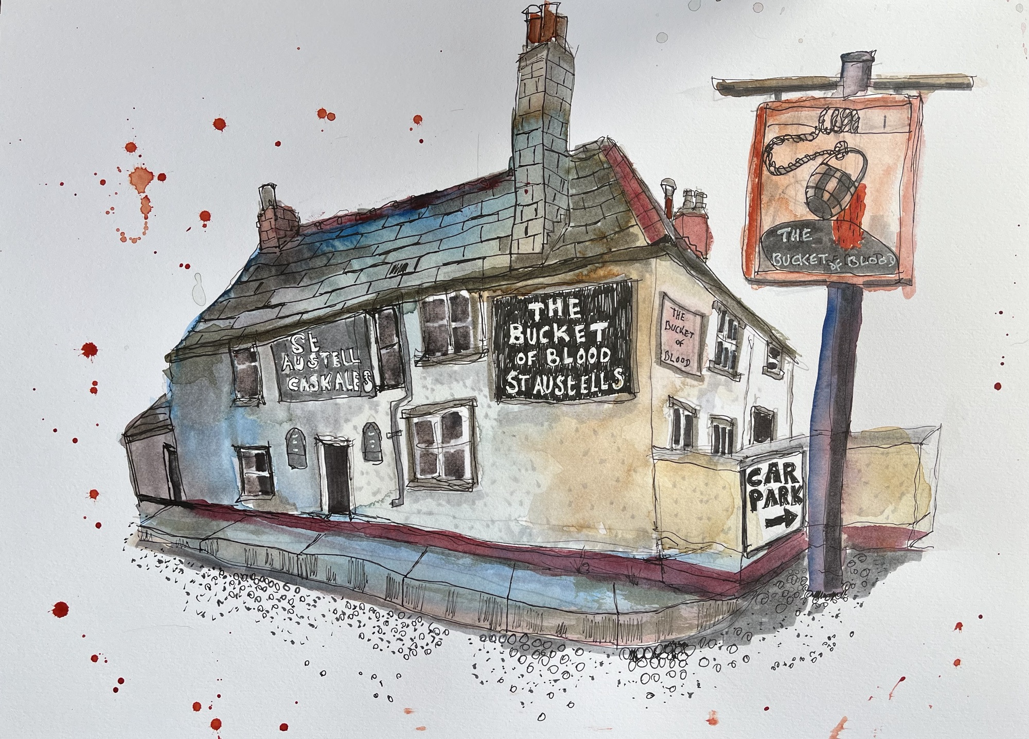 The Bucket of Blood, Hayle – Wendy Parker's Art Gallery